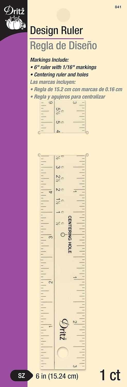 Dritz Design-Lineal, 15,2 cm, transparent, Design-Lineal – techstudio.ch