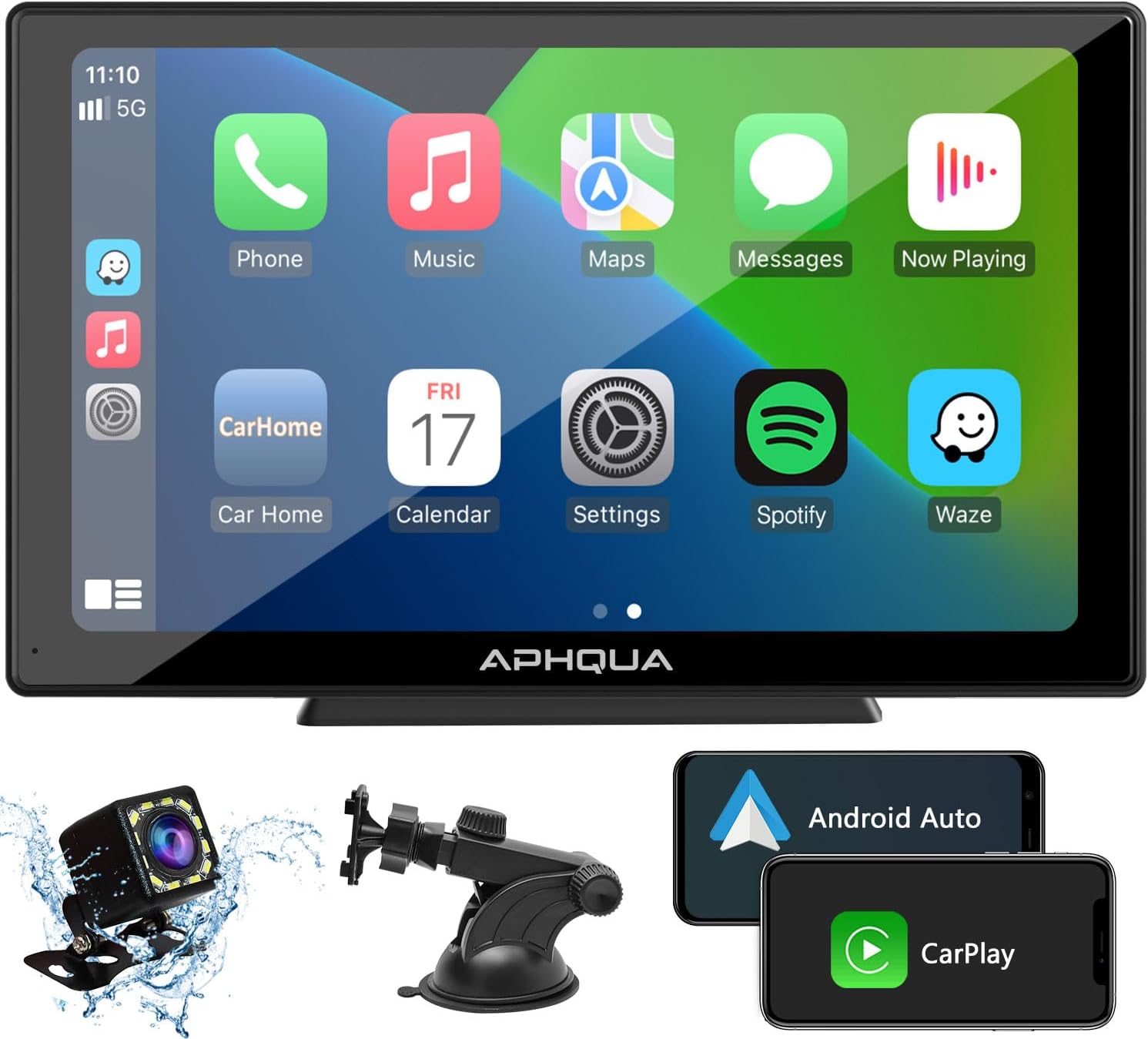 APHQUA Newest Wireless Apple Carplay & Android Auto, très Grand écran – techstudio.ch