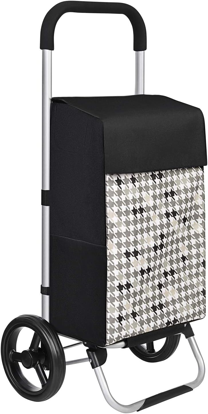 SONGMICS Einkaufstrolley, Einkaufswagen, mit Rädern, Fassungsvermögen – techstudio.ch