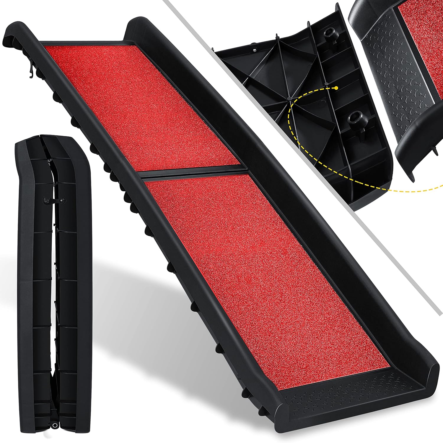 KESSER® Hunderampe klappbar Hundetreppe Hundeautorampe Auto Kofferraum – techstudio.ch