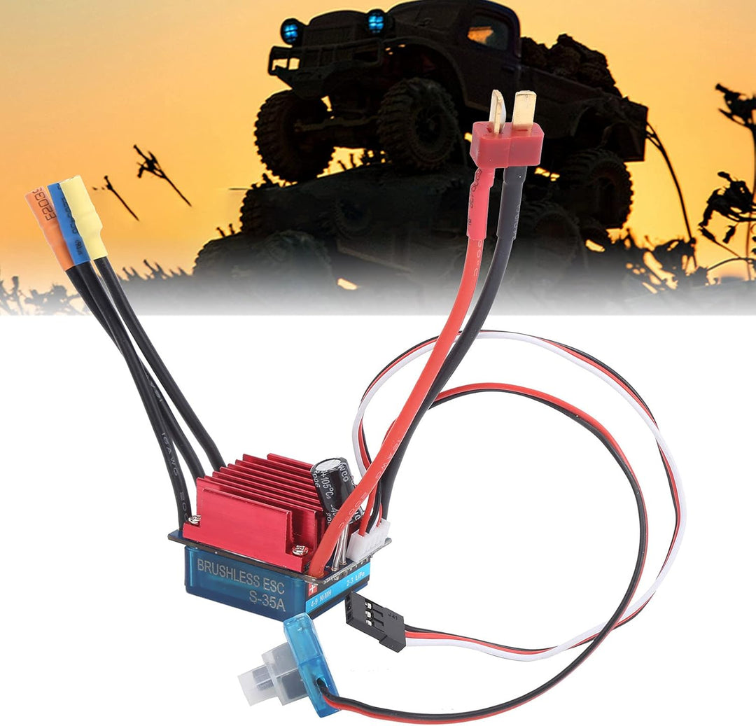 Topyond 35A RC Car Brushless ESC für 1/14 1/16 RC-Autos, bürstenloser ...