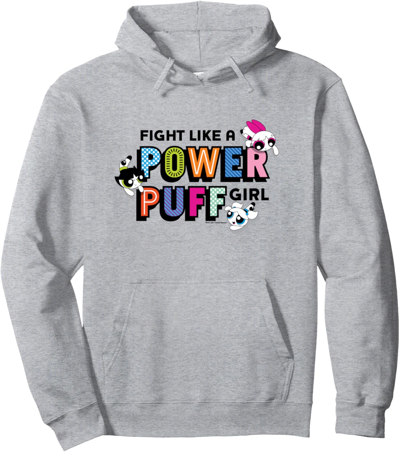Powerpuff Girls Fight Like a Power Puff Girl Pullover Hoodie ...
