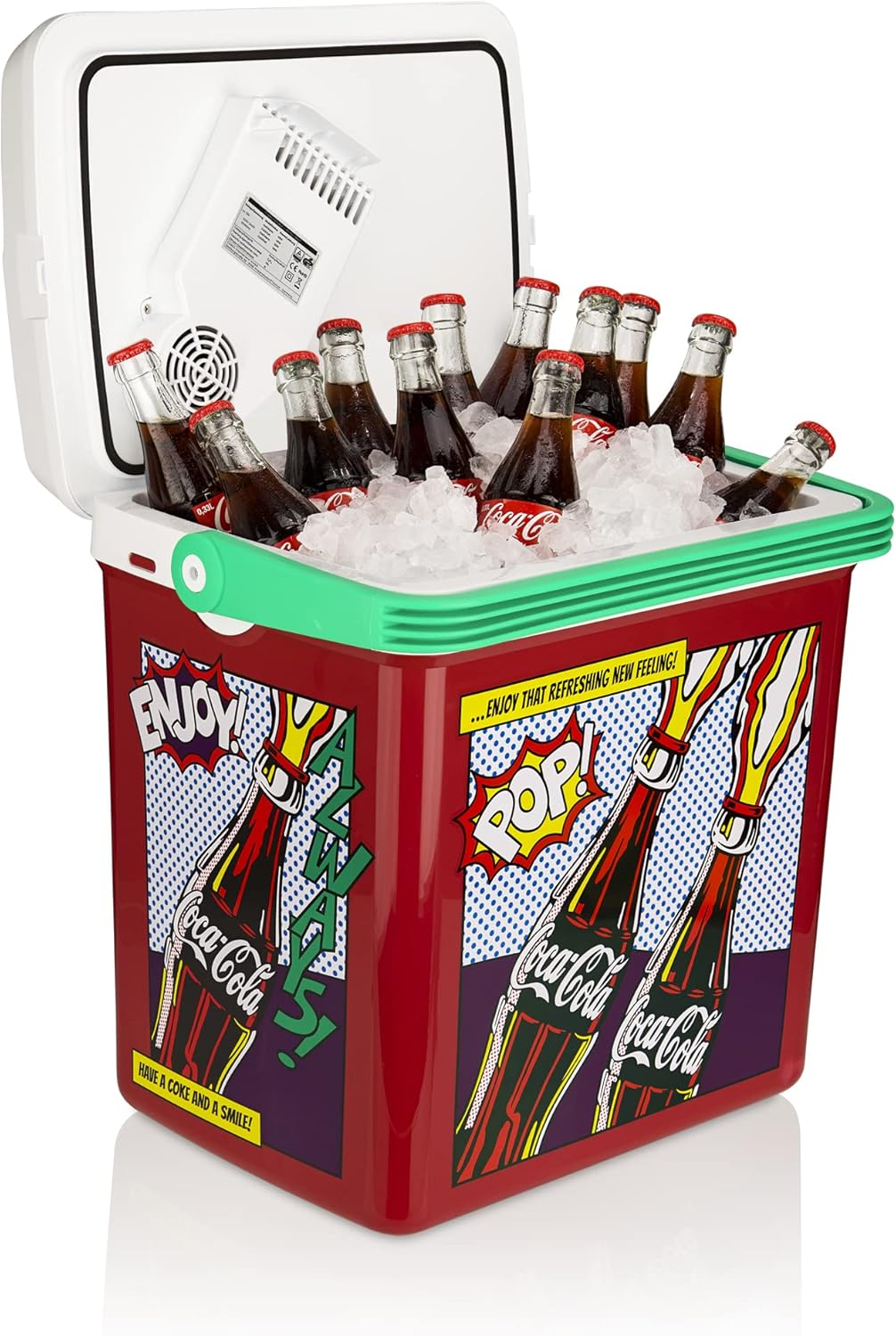 °CUBES Coca-Cola Elektrische Kühlbox I Popart Design I 25 Liter I Auto ...