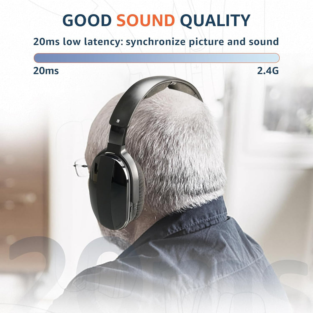 Retekess TA007 Kabellose Kopfhörer für TV, Funkkopfhörer mit TV-Sender – techstudio.ch