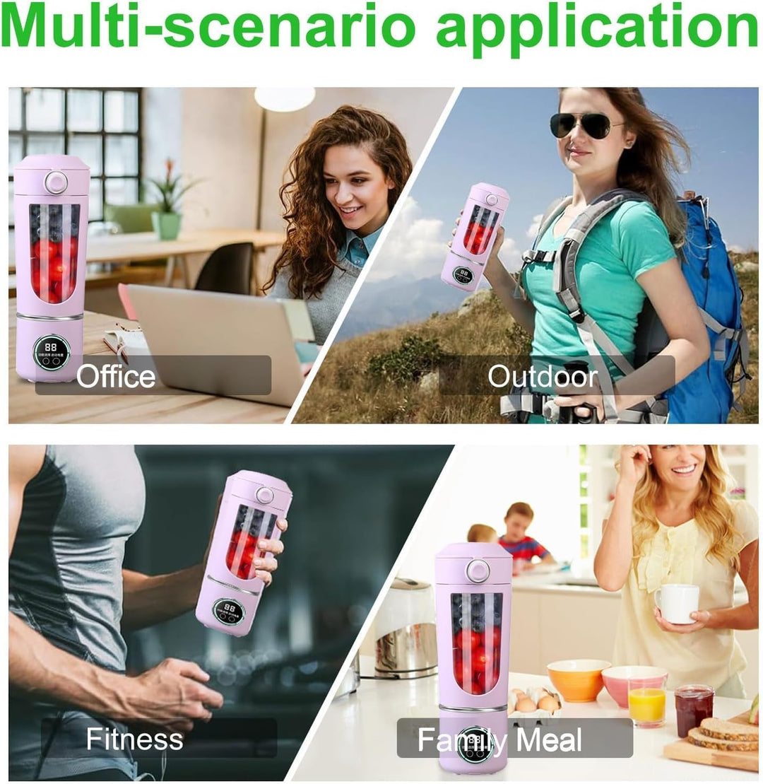 Smoothie Maker to Go, 700ml Tragbarer Mixer, Portable Blender mit 12-K ...