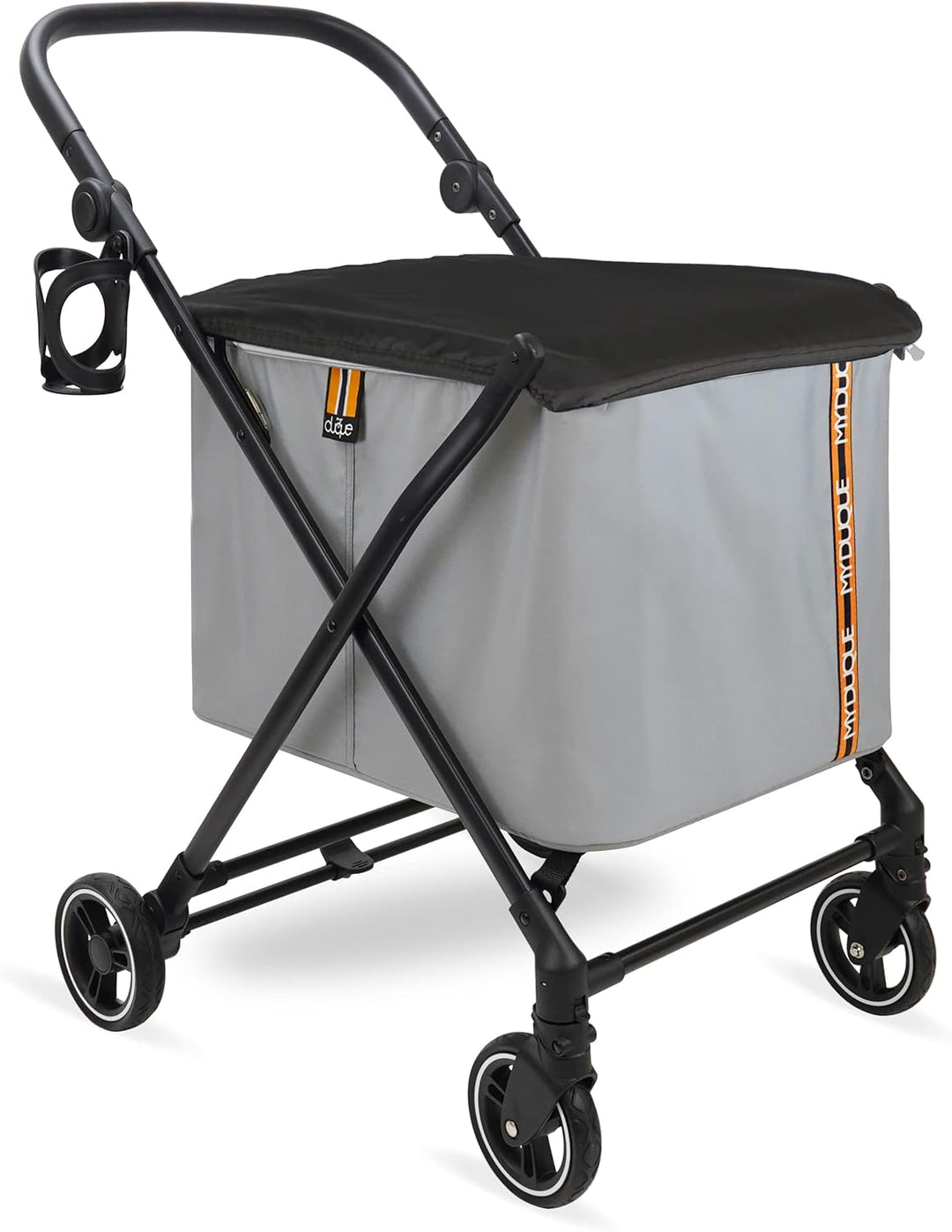 MY DUQUE MAX Einkaufstrolley – Faltbarer Einkaufskorb mit 4 Rollen und ...