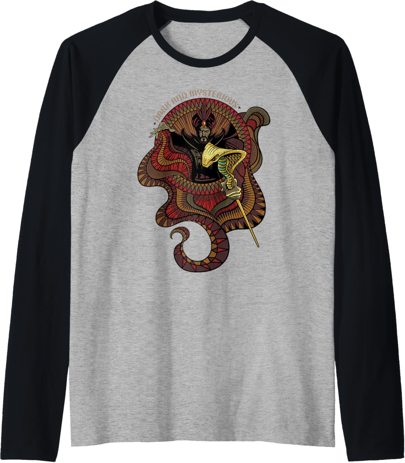 Disney Aladdin Live Action Jafar Dark & Mysterious Portrait Raglan ...