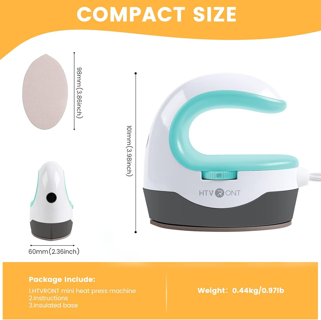 HTVRONT Heat Press Mini Heat Press Machine, Small Heat Press Portable ...