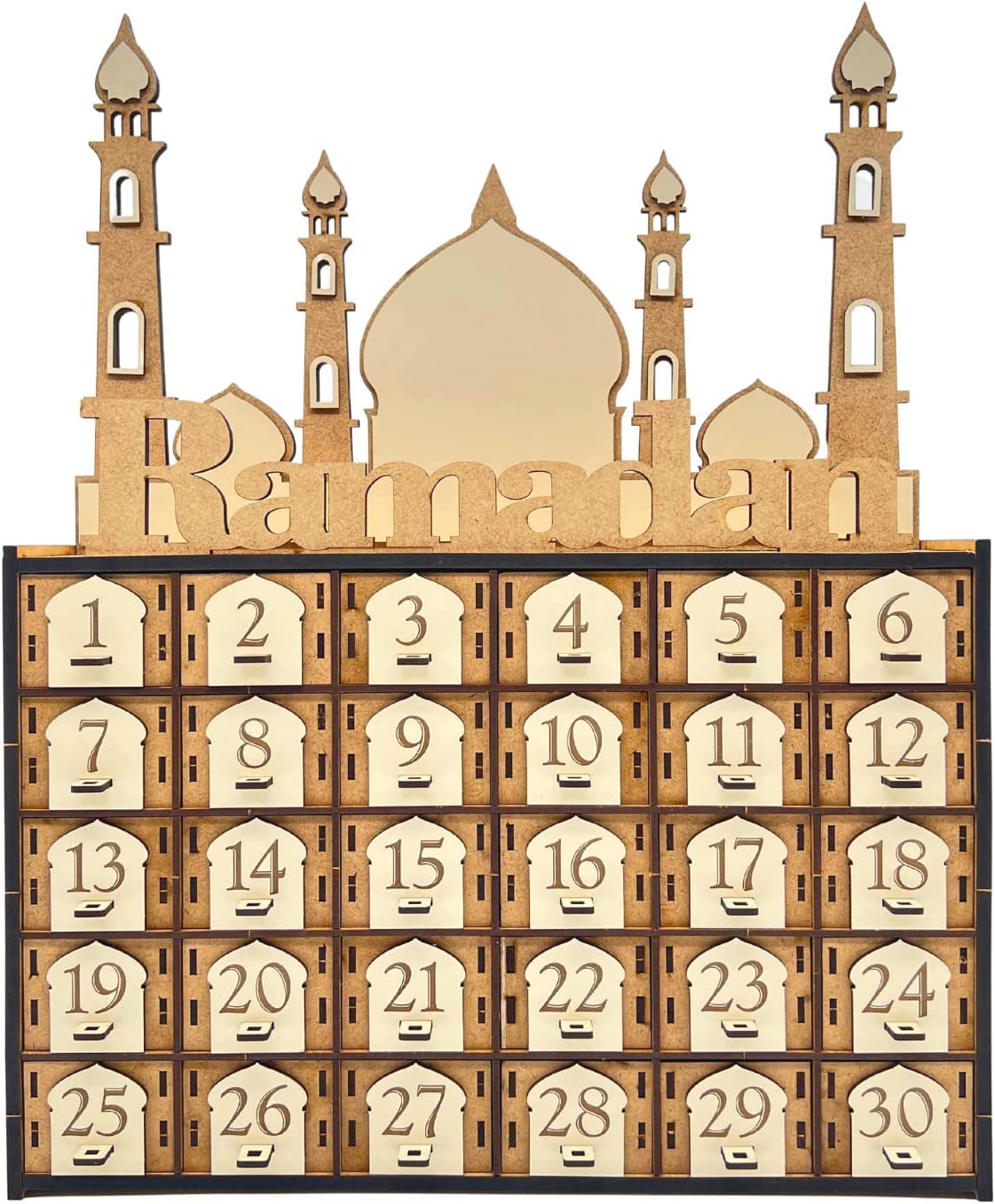 Ramadan Kalender, DIY Ramadankalender aus Holz (MDF), Ramadan Geschenk ...