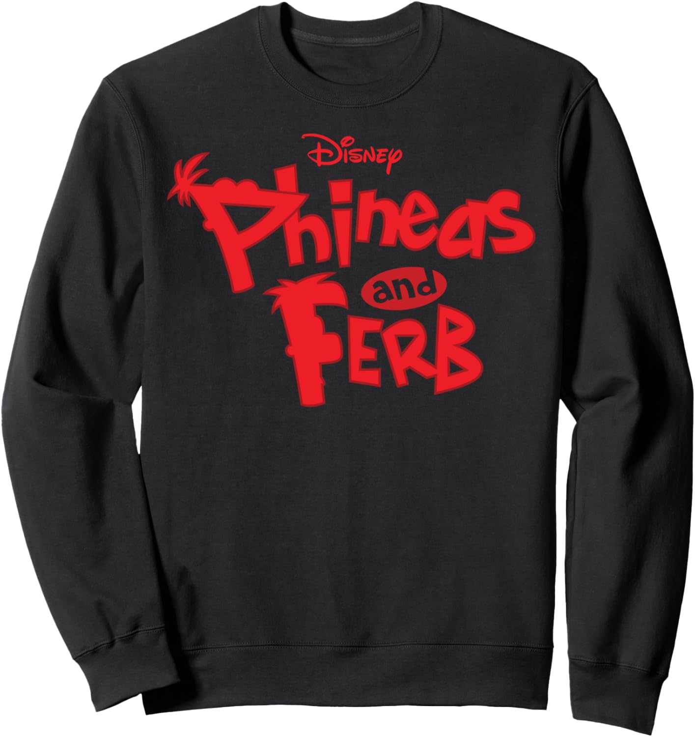 Disney Phineas und Ferb Red Show Logo Sweatshirt – techstudio.ch