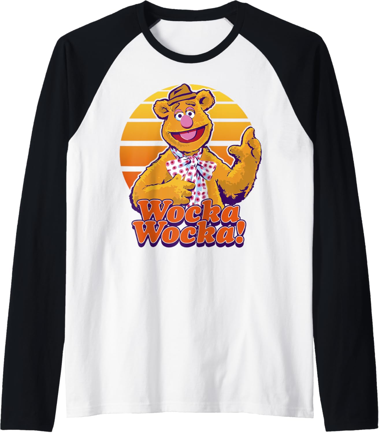 Disney The Muppets Fozzie Bear Wocka Wocka Portrait Raglan – techstudio.ch