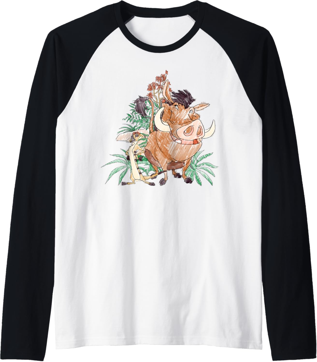 Disney Lion King Timon And Pumba Doodle Raglan – techstudio.ch