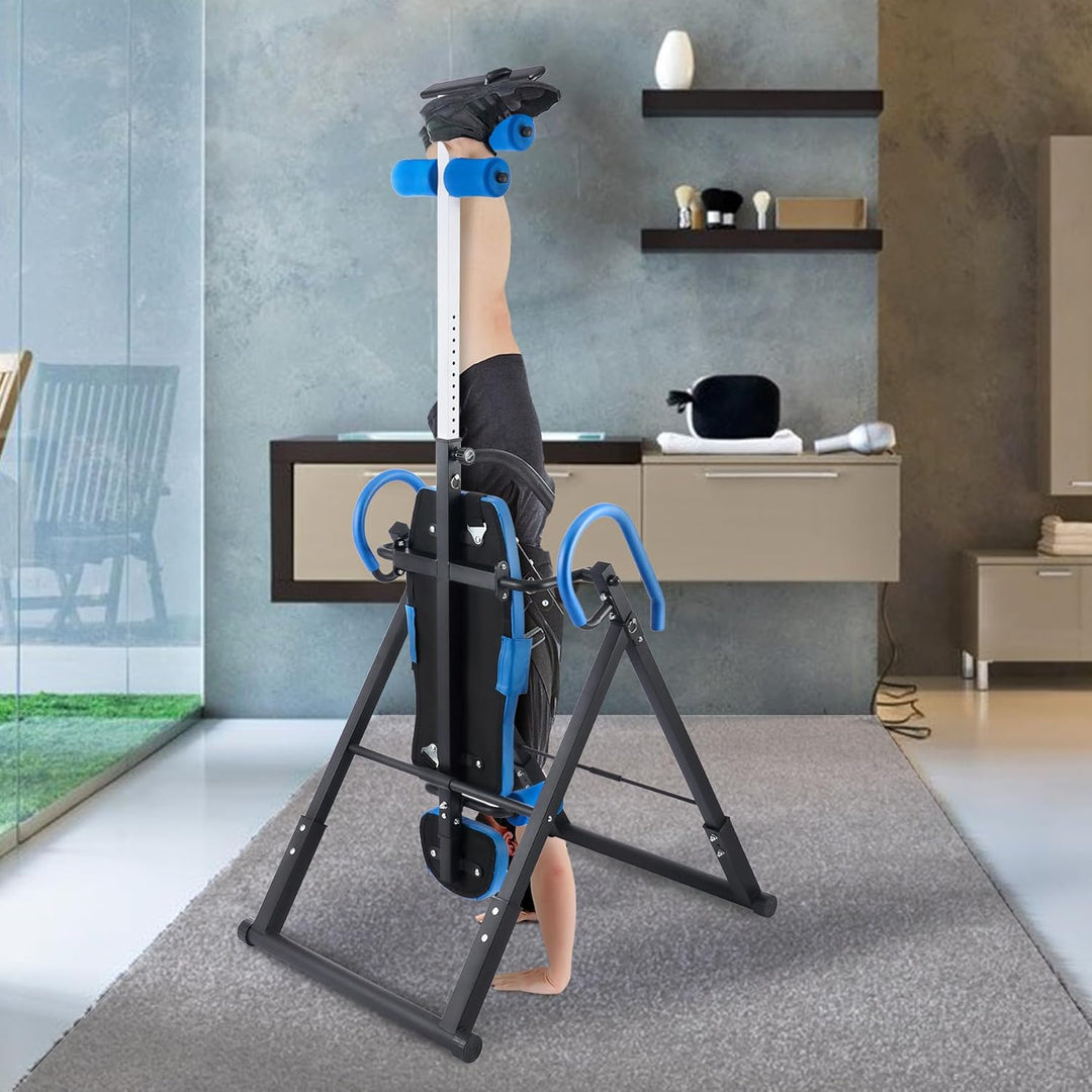 ZELUS Inversionsbank Klappbar Inversionstisch mit Verstellbarer Kopfst ...