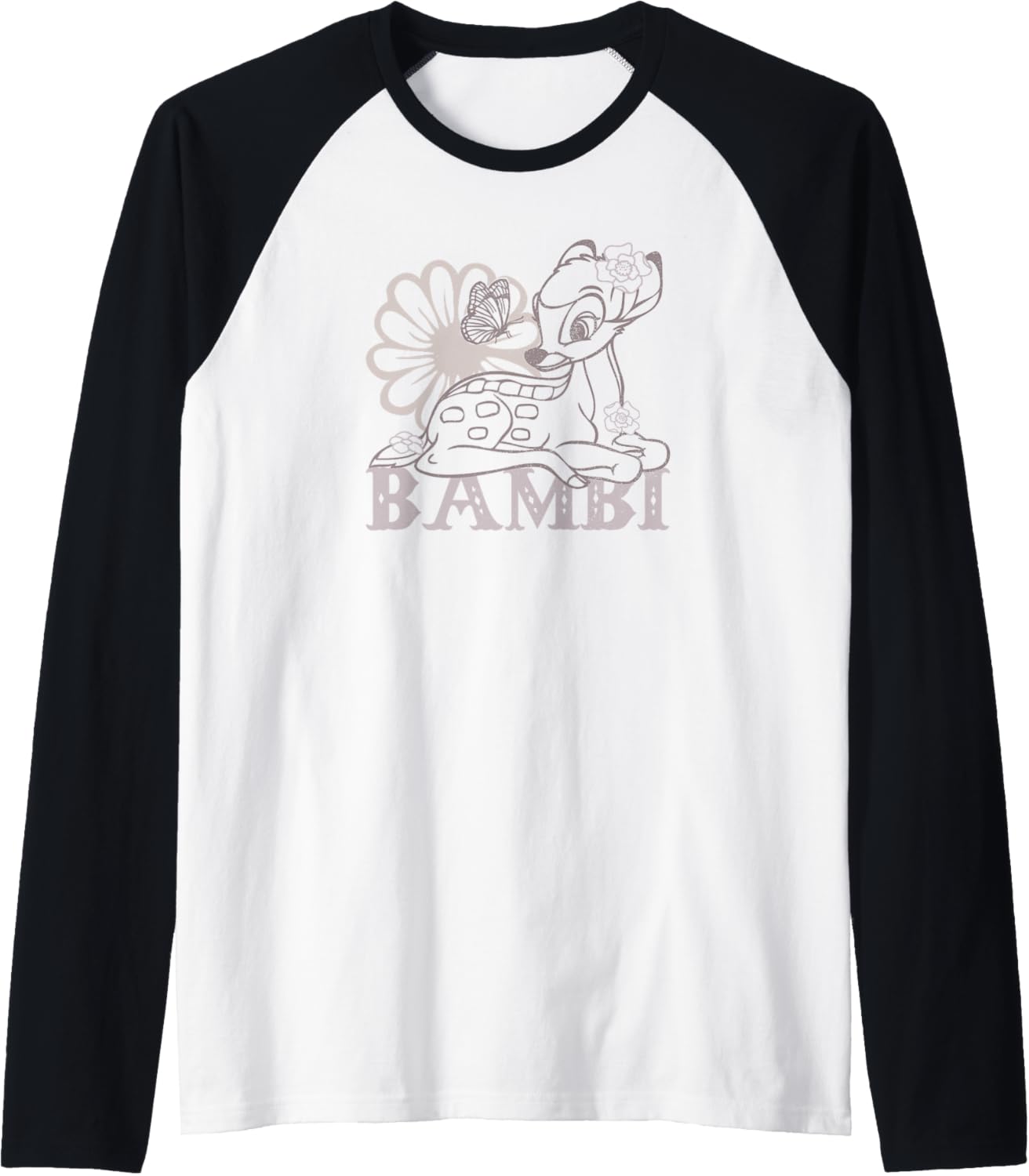 Disney Bambi Floral Outline Light Raglan – techstudio.ch