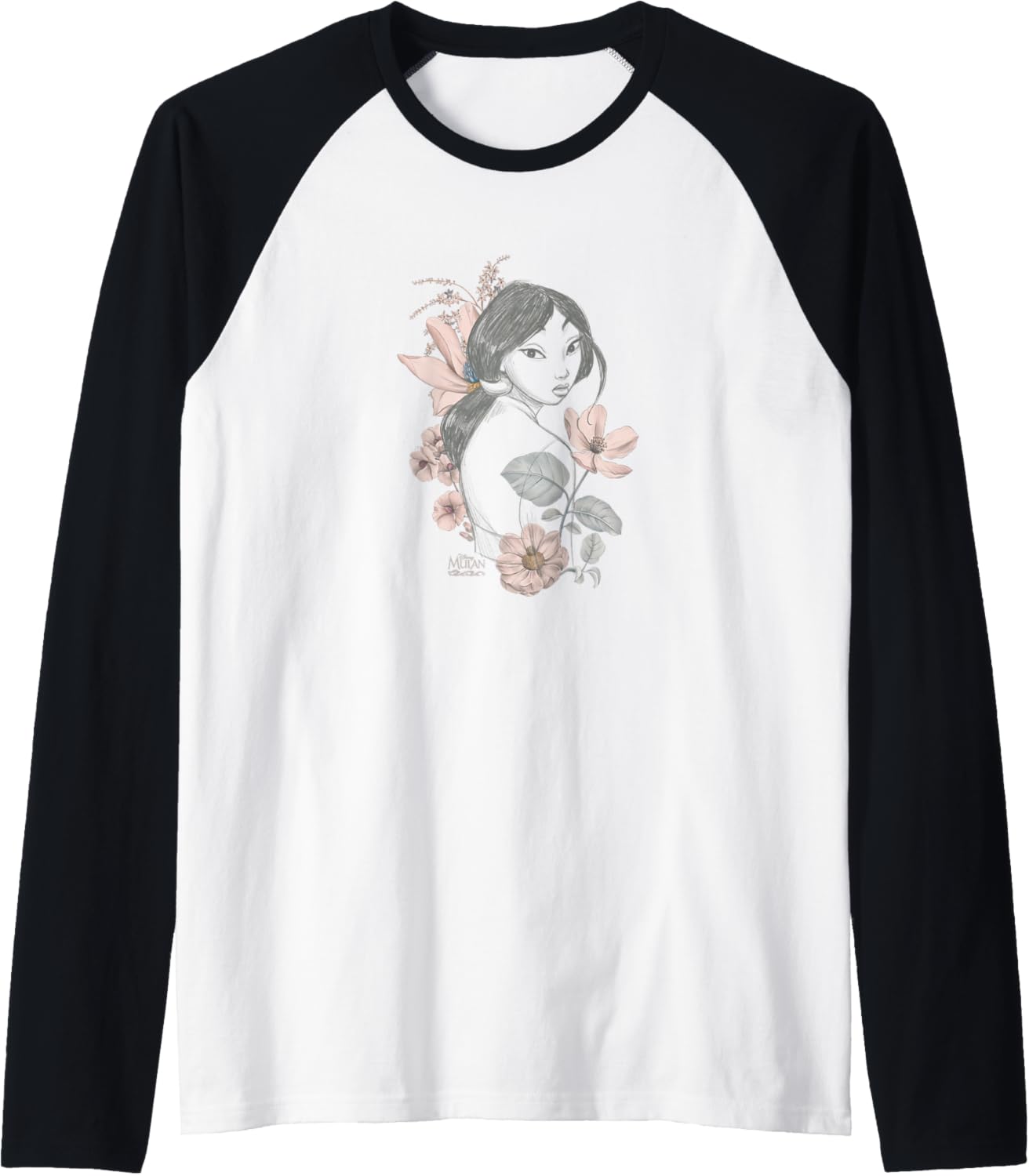 Disney Mulan Line Art Portrait Raglan – techstudio.ch