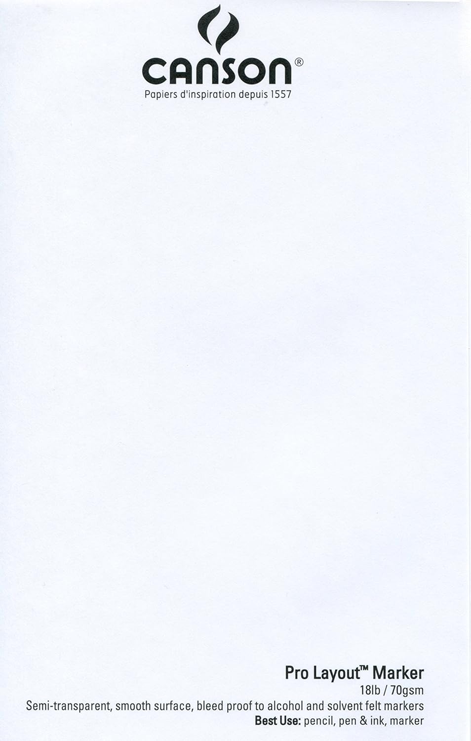 Canson Artist Series Pro Layout Marker Papier, Faltblock, 27,9 x 35,6 ...