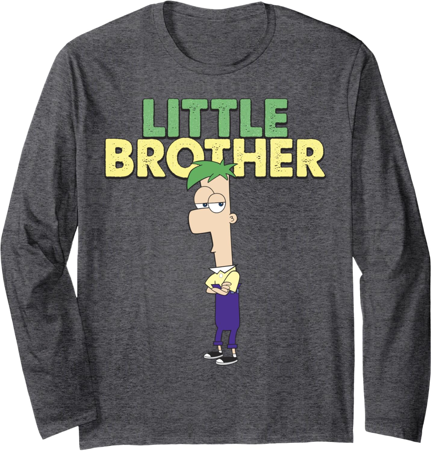 Disney Phineas und Ferb Little Brother Ferb Stehende Pose Langarmshirt ...
