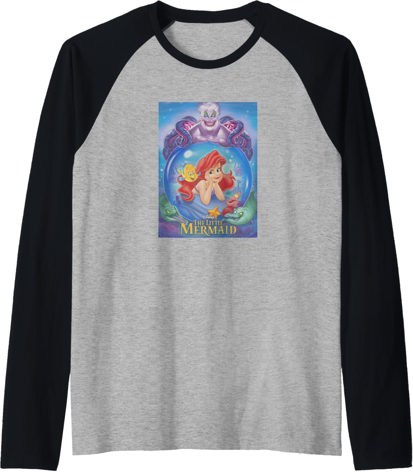 Disney The Little Mermaid Ariel And Ursula Poster Raglan – techstudio.ch