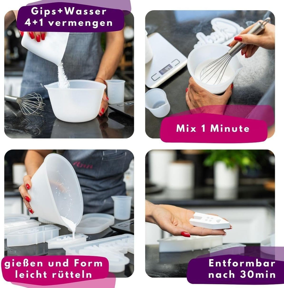 Keramik Giesspulver Weiss 10kg | Gips zum Giessen Lufthärtend & Geruch – techstudio.ch