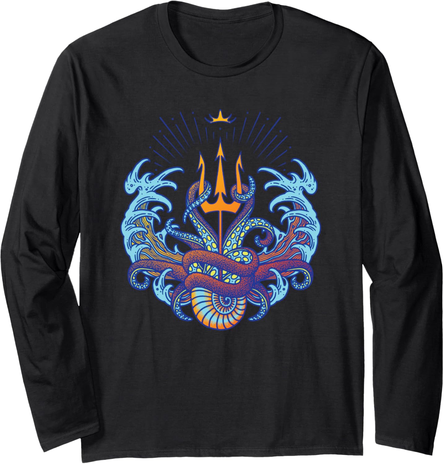 Disney Villains Ursula Triton Symbol Langarmshirt – techstudio.ch