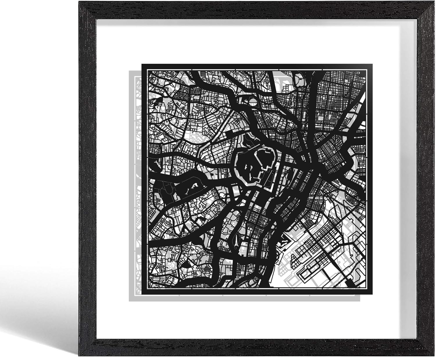 O3 DESIGN STUDIO - Marco de Papel para mapas, 22,8 x 22,8 cm, en Caja ...