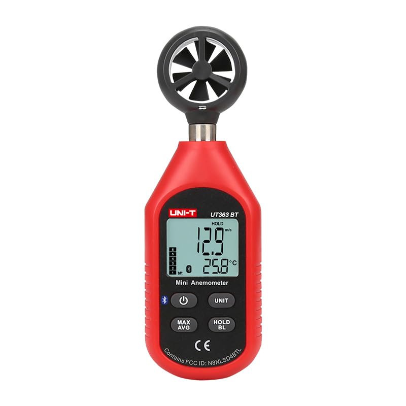 UNI-T UT363 UT363BT Mini-Handheld Anemometer mit Bluetooth Digital Win ...