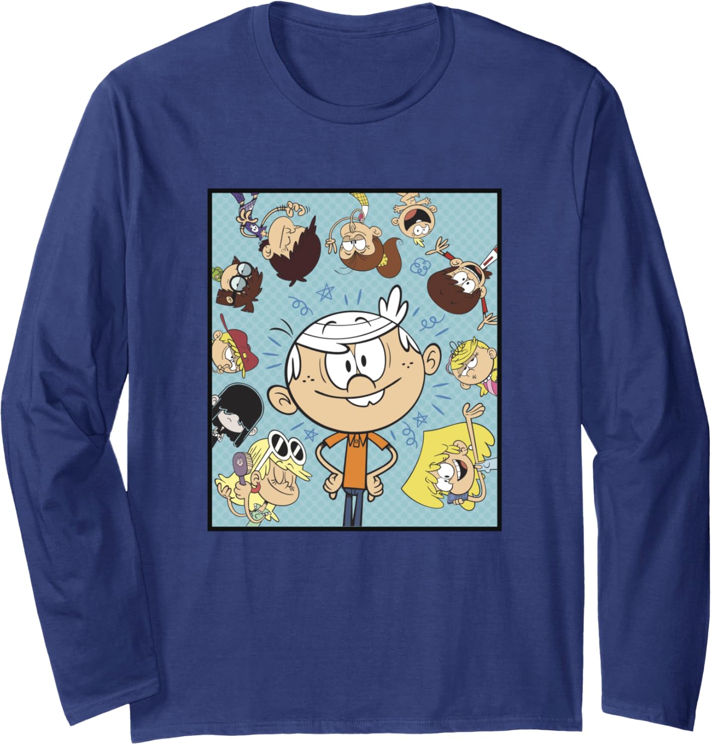 The Loud House Group Circle Portrait Poster Langarmshirt – techstudio.ch