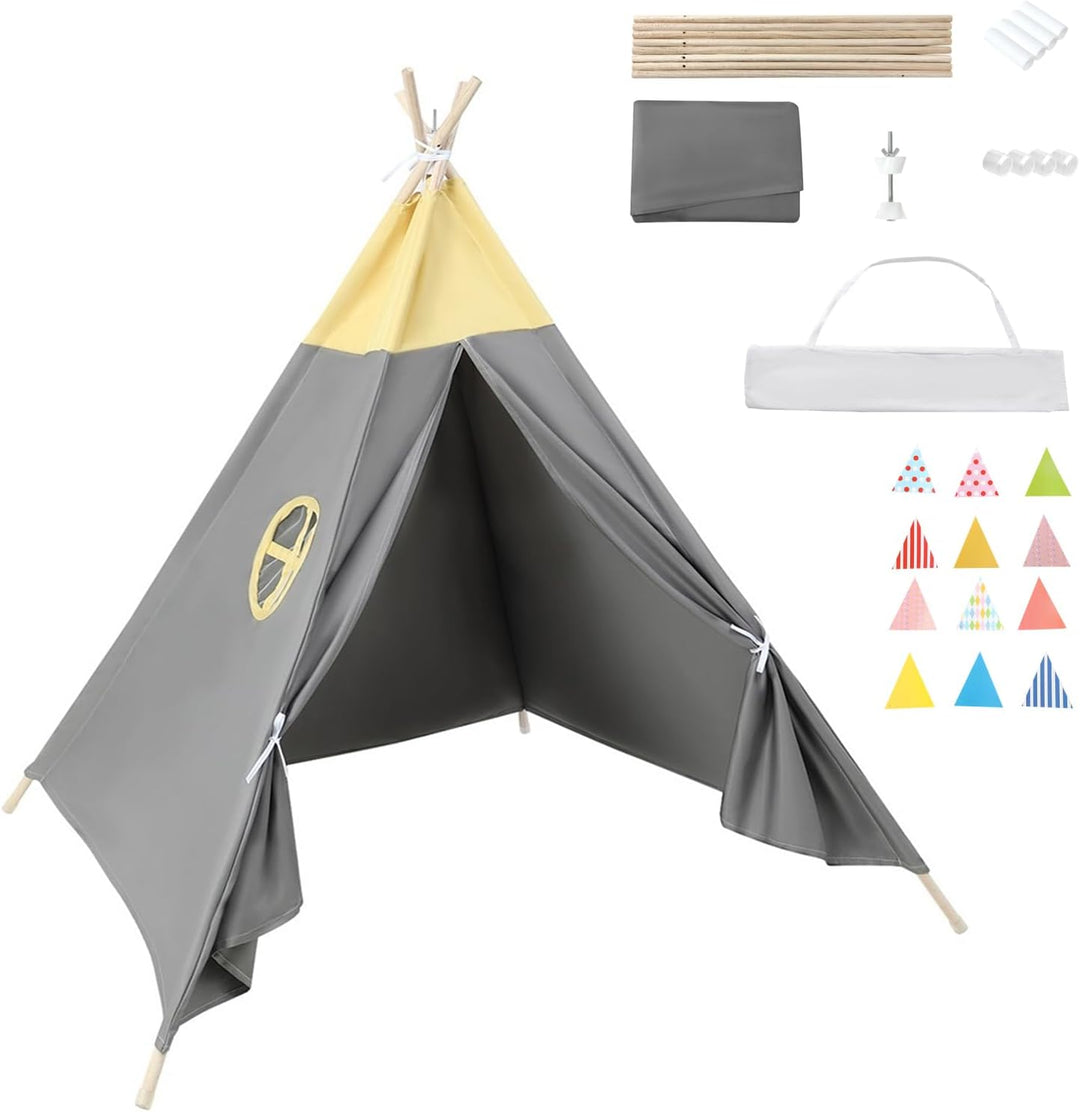 Takezuaa Kinder Tipi Zelt,Tipi Zelt für Kinder Spielzelt Tippi Kinderz ...
