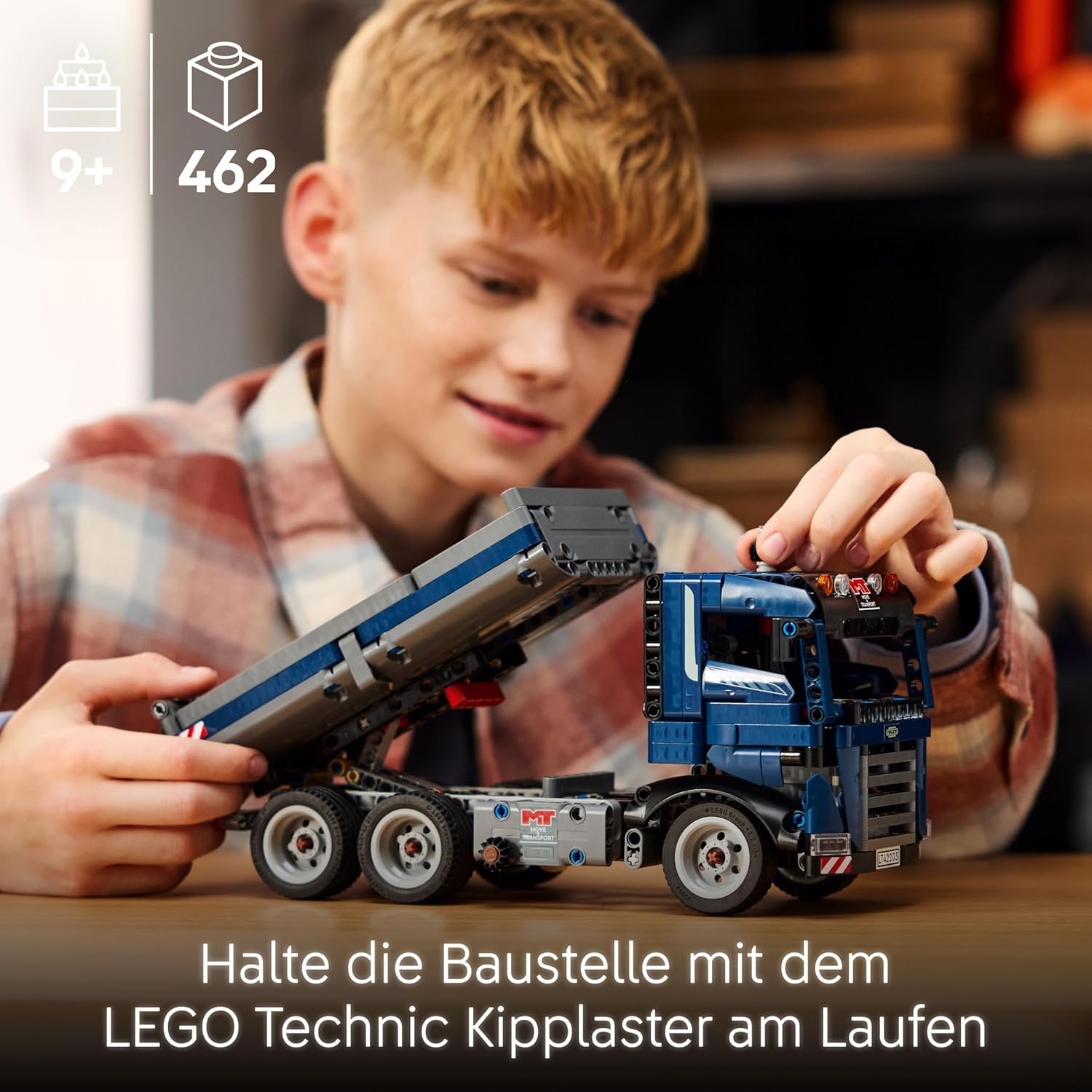 LEGO Technic Kipplaster Spielzeug mit Lenkung und beweglicher Kippmuld ...