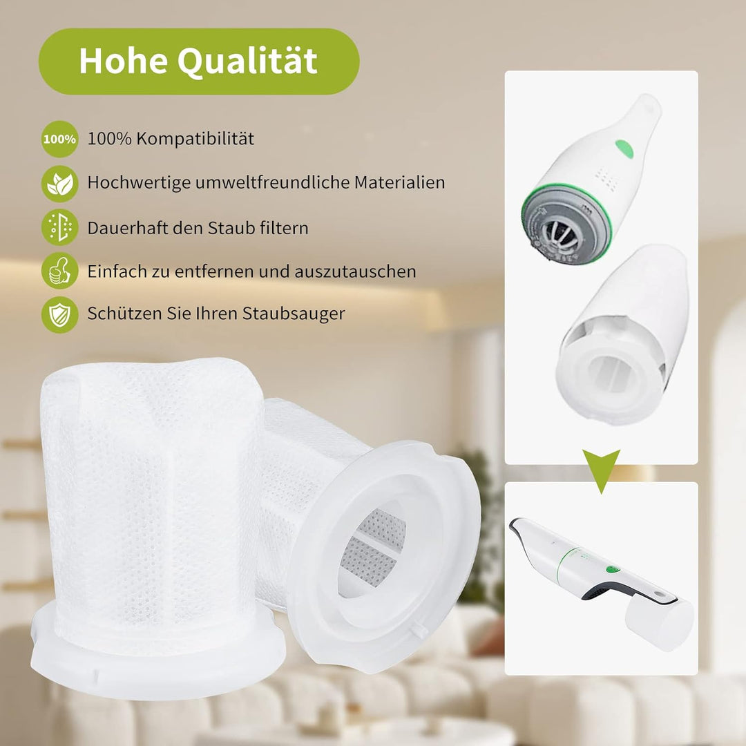6 Stück Filter für Vorwerk Kobold VC100 Akku Staubsauger VC 100 Schmut ...
