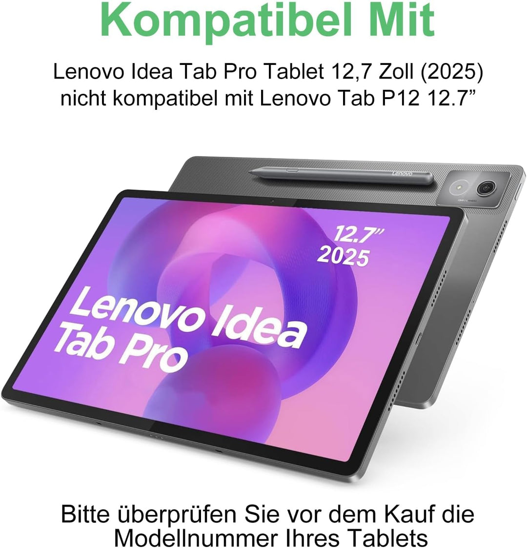 für Lenovo Idea Tab Pro 12,7 Hülle mit Tastatur & Trackpad, Abnehmbar – techstudio.ch