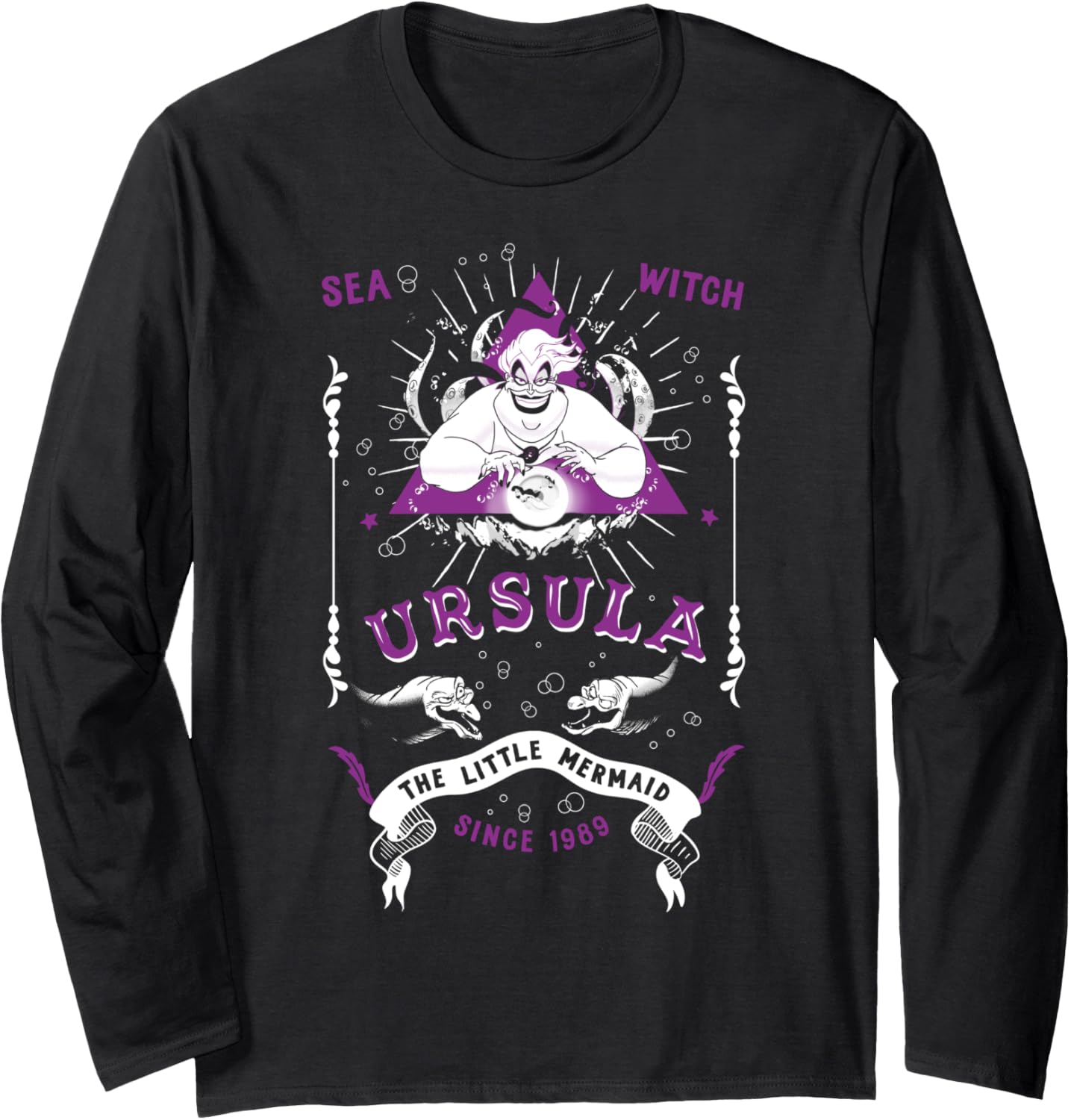 Disney Villains Ursula Crystal Ball Poster V2 Langarmshirt – techstudio.ch