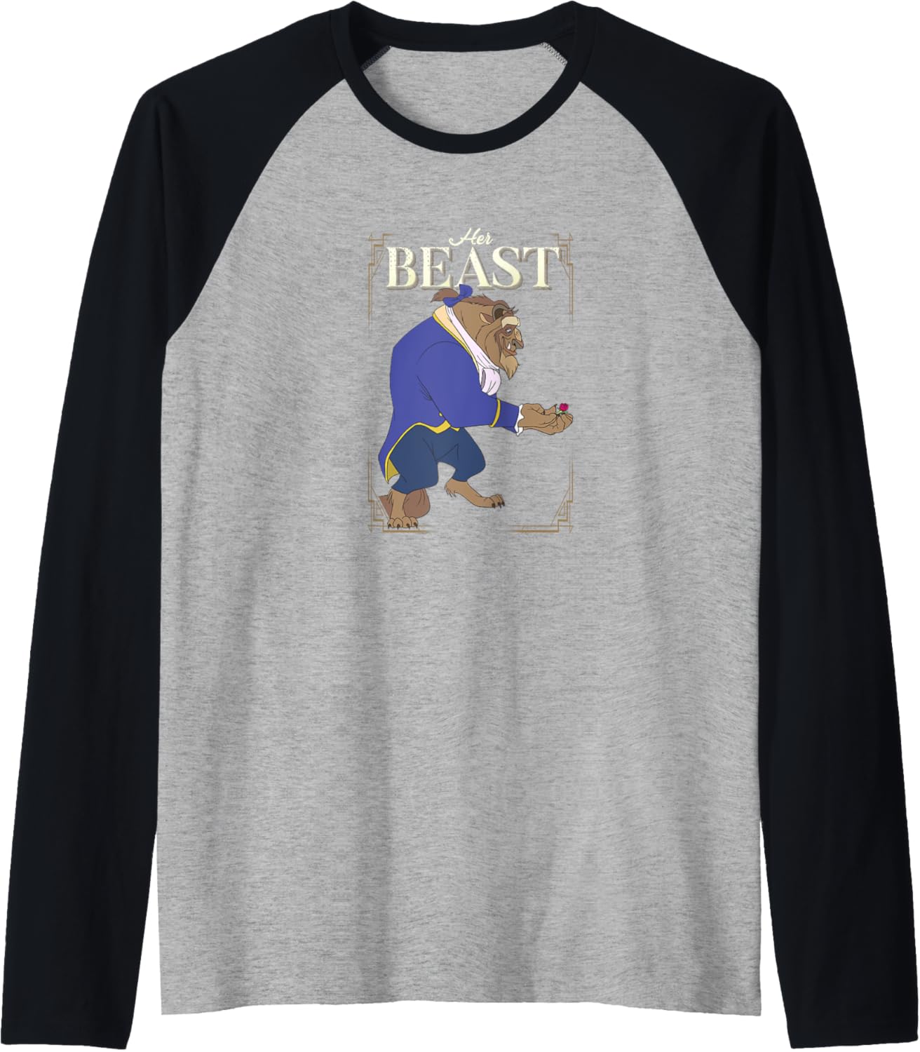 Disney Beauty & The Beast Her Beast Raglan – techstudio.ch