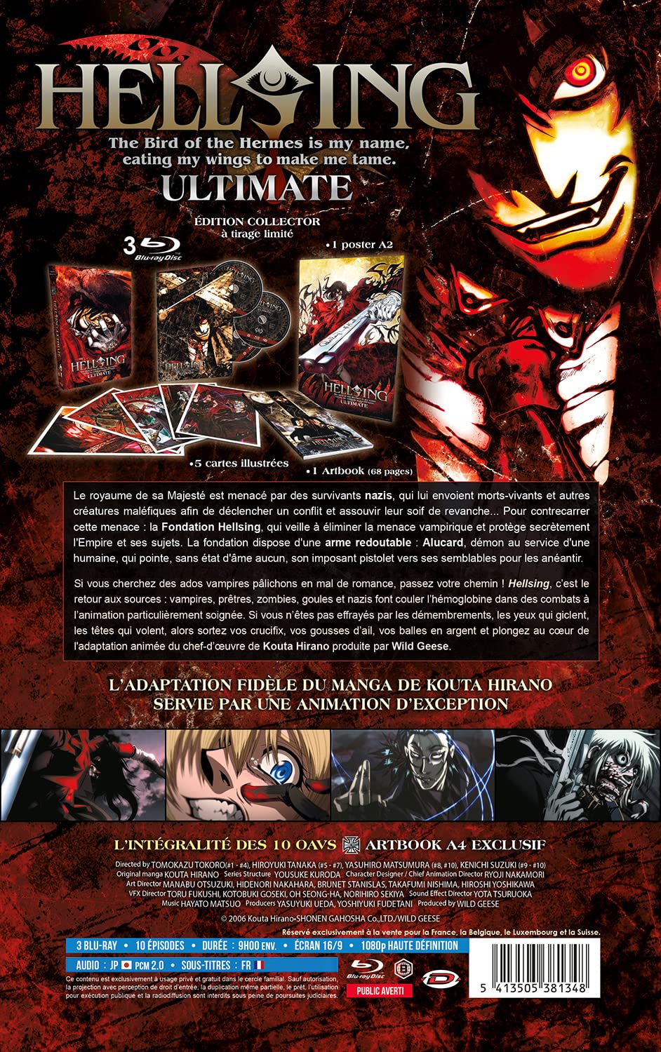 Hellsing Ultimate-Intégrale-Edition Collector Limitée A4-Blu-Ray, Blu- – techstudio.ch
