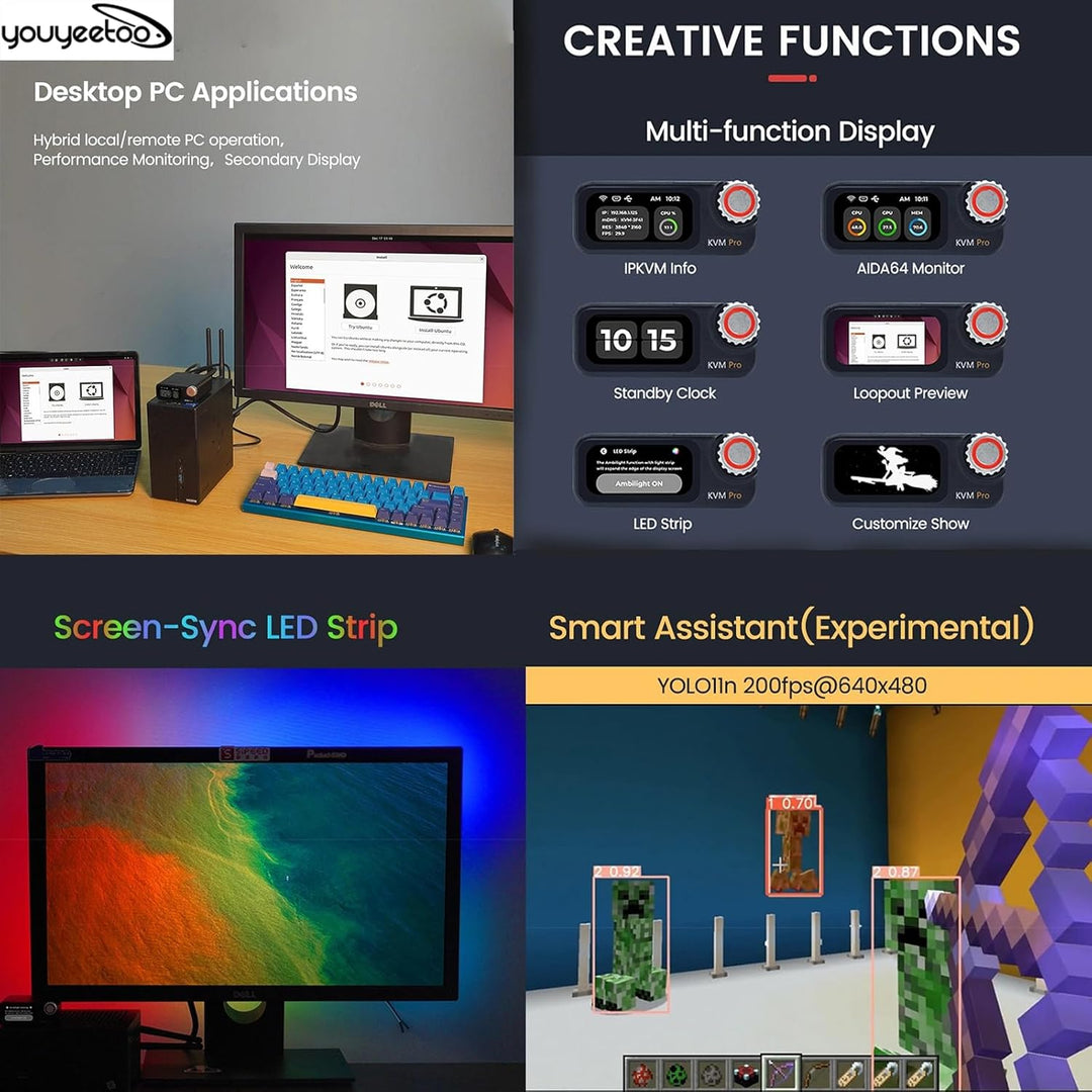 Sipeed NanoKVM Pro - 4K KVM Over IP, Remote Server Management, ATX Pow ...