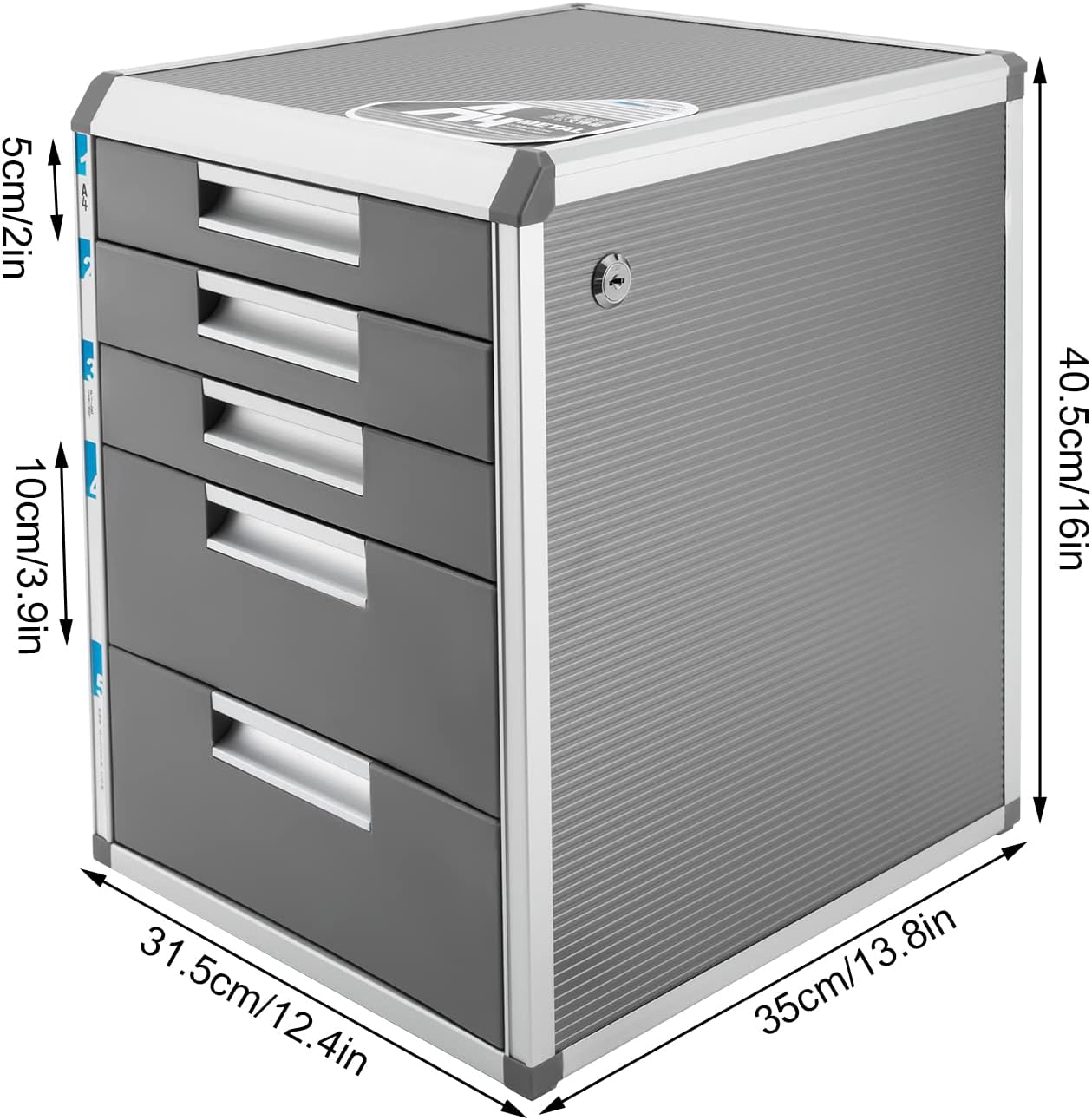 OUKANING Ablagebox mit 4/5/7 Schubladen - Schubladenbox mit hoher Kapa ...