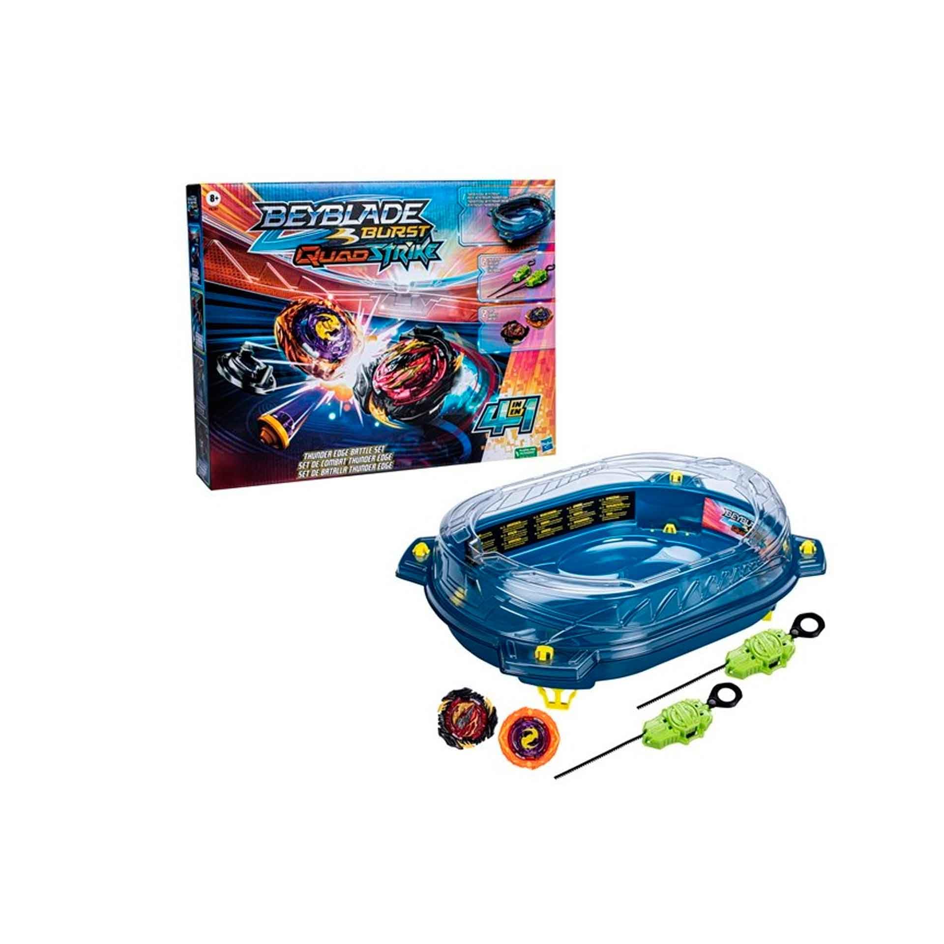 Beyblade Burst QuadStrike Thunder Edge Battle Set, Battle Set mit Beys ...