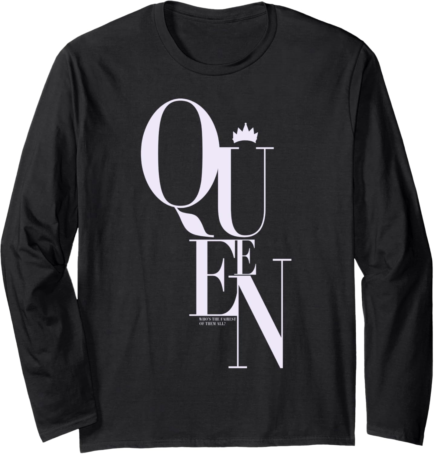 Disney Villains Evil Queen Text Logo Langarmshirt – techstudio.ch