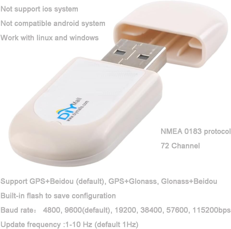 DIYmalls G72 G-Mouse USB GPS Empfänger Modul GNSS GPS Dongle NMEA 0183 ...