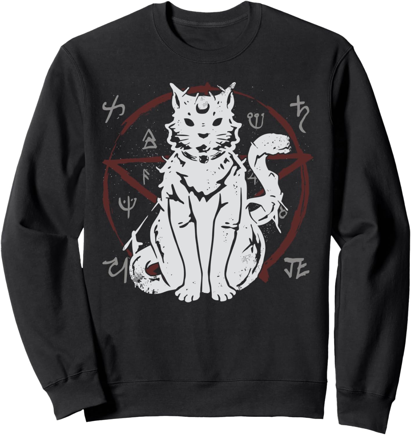Baphomet & Satanic Occult Pentagramm Goth Outfit Sweatshirt – techstudio.ch