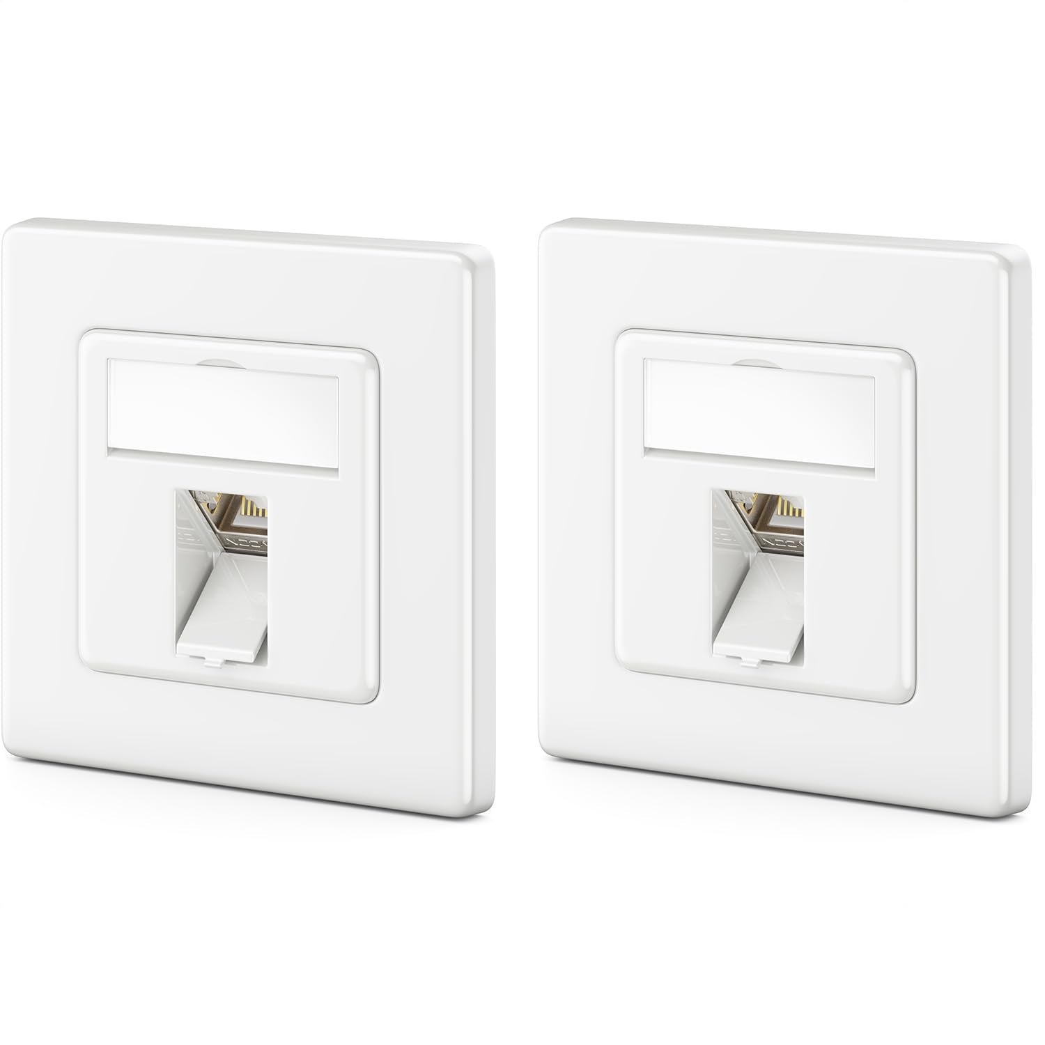 deleyCON 2x CAT7 Netzwerkdose 1 Port LAN Dose Anschlussdose Datendose ...