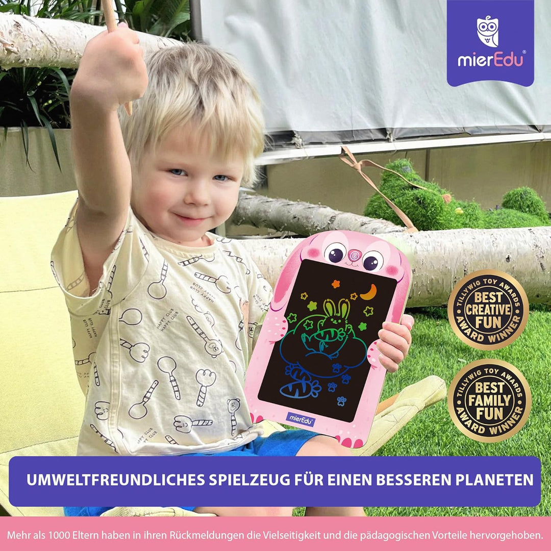 mierEdu LCD Schreibtafel Kinder Kaninchen 8.5 Zoll – Magische Maltafel ...