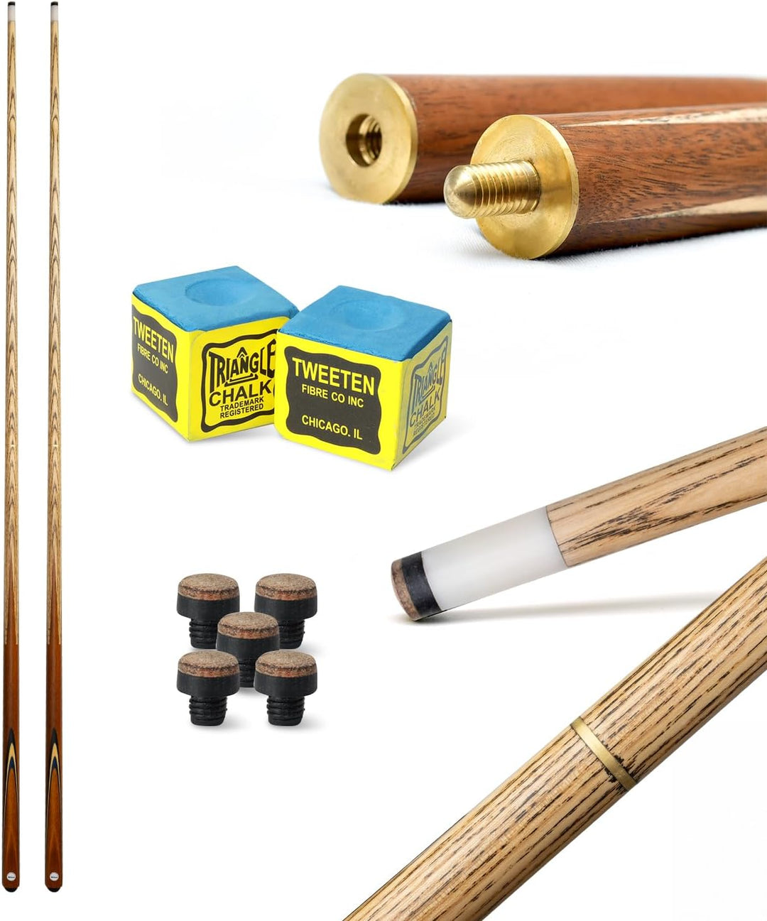 store HD Billard Queue Set zweiteilig aus edlem Holz, 147cm lang, Bill ...