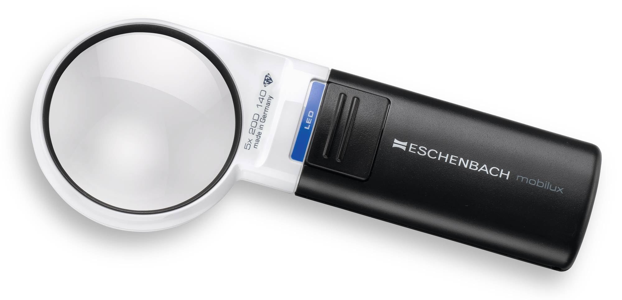 Eschenbach Optik Lupe Handlupe mit LED-Beleuchtung mobiluxLED Vergröss ...