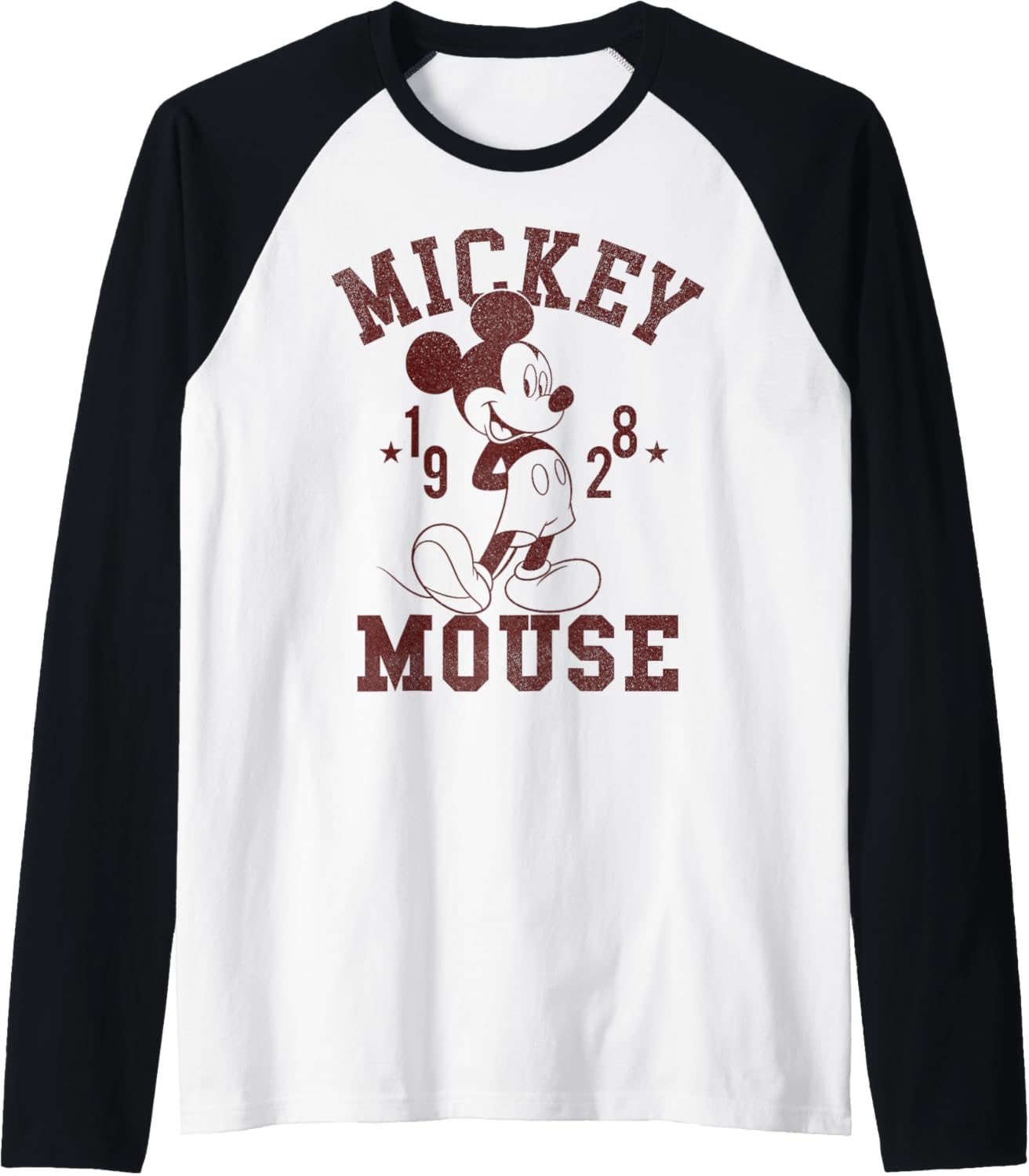 Mickey Mouse 1928 Maroon Portrait Raglan – techstudio.ch