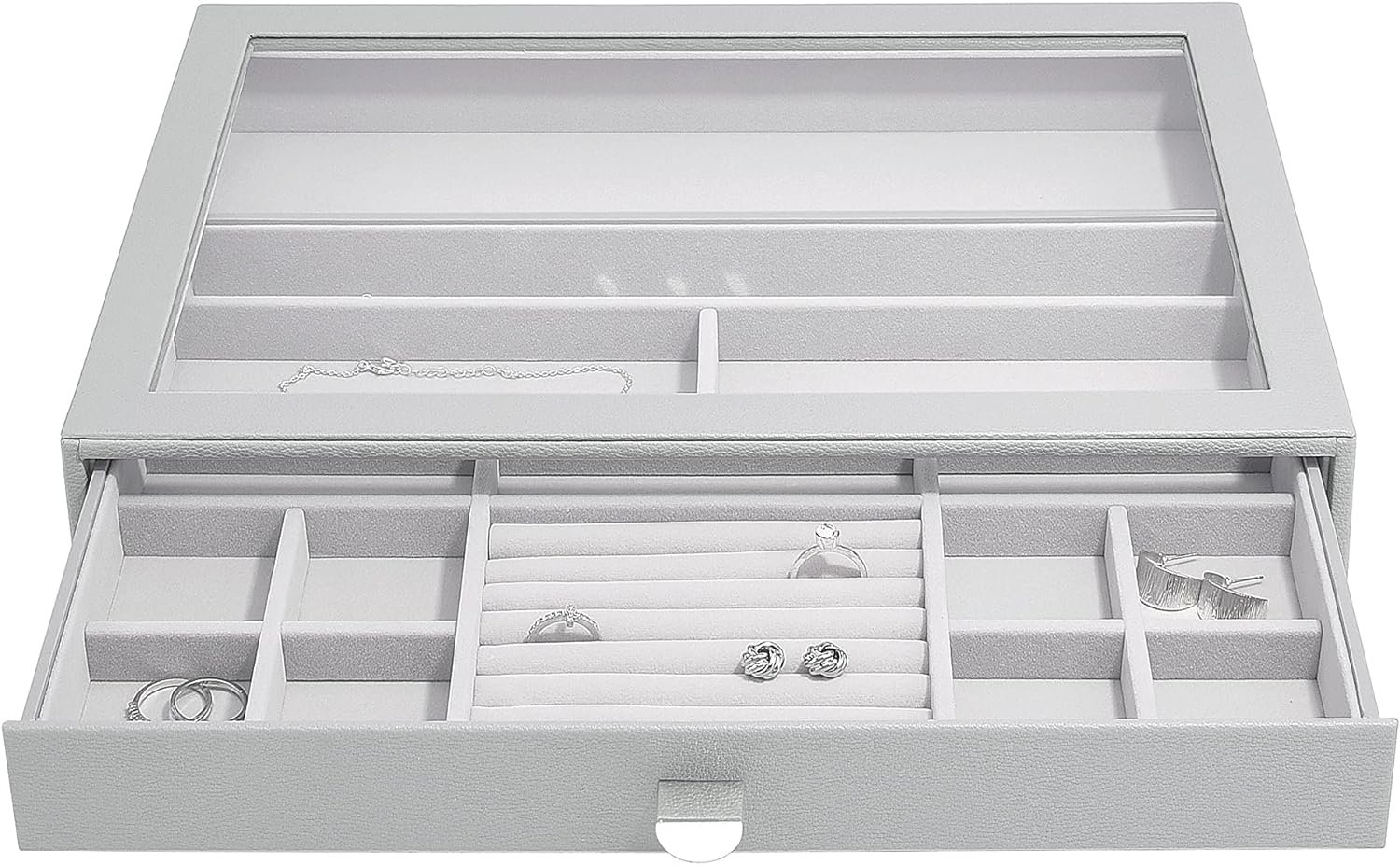 Stackers Pebble Grey Supersize Jewellery Box Display Drawer, Pebble Gr ...