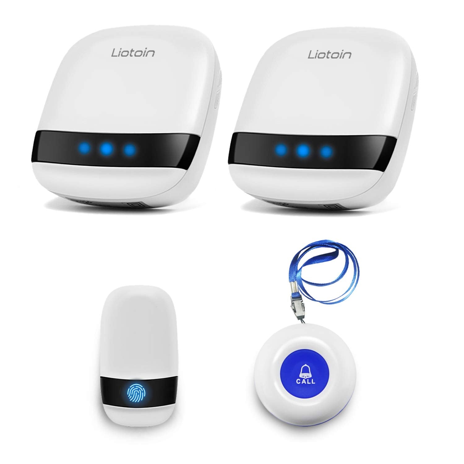 Notrufknopf für Senioren Notruf Alarm Knopf Kabellose Hausnotruf Senio ...