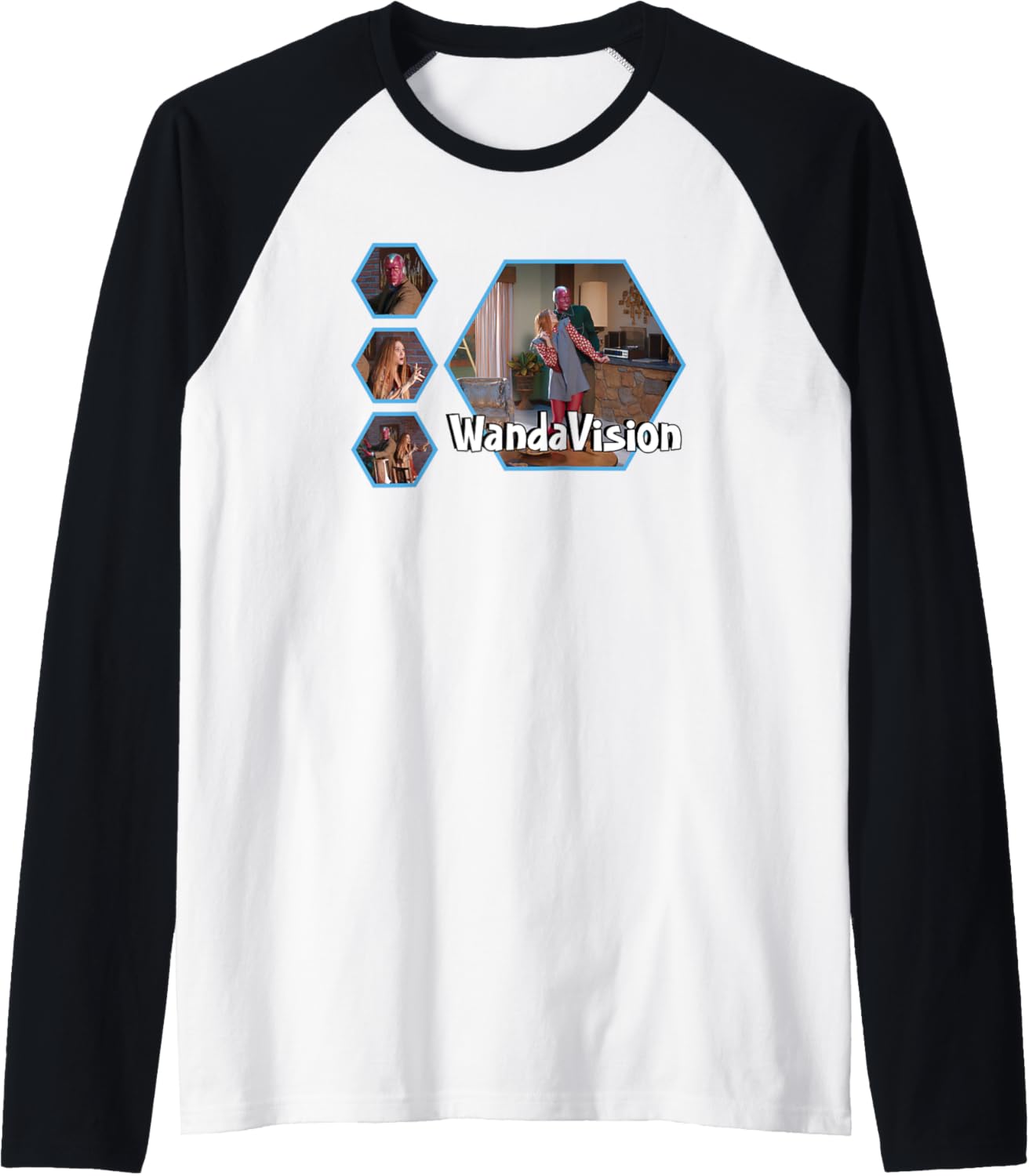 Marvel WandaVision Wanda & Vision Scenes 70s Raglan – techstudio.ch