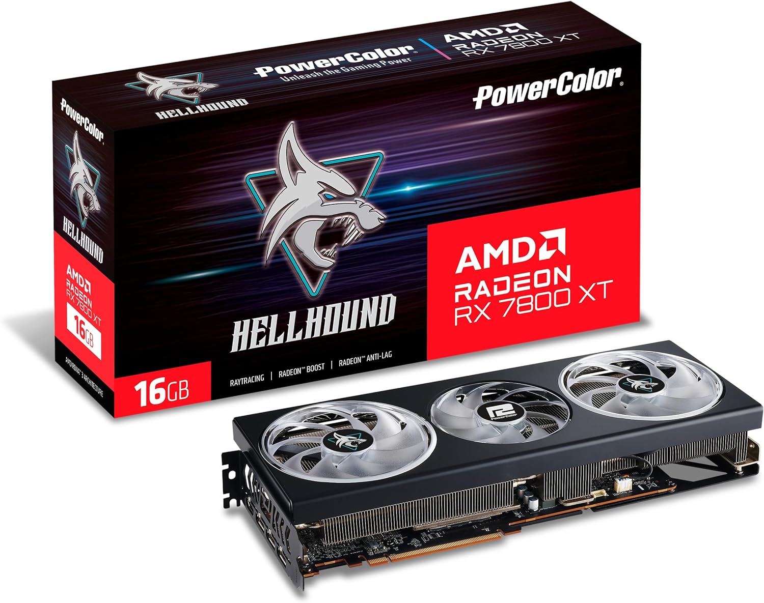 PowerColor Fighter AMD Radeon RX 7700 XT 12GB GDDR6 Grafikkarte RX 770 ...