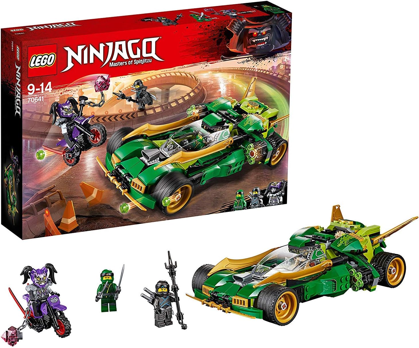 LEGO 70641 Ninjago Lloyds Nachtflitzer Unterhaltungsspielzeug, Unterha ...